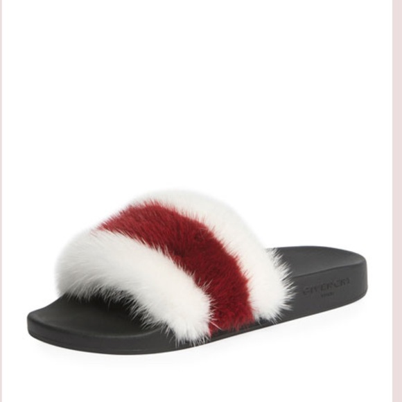 Givenchy | Shoes | Givenchy Fur Mink Slides | Poshmark
